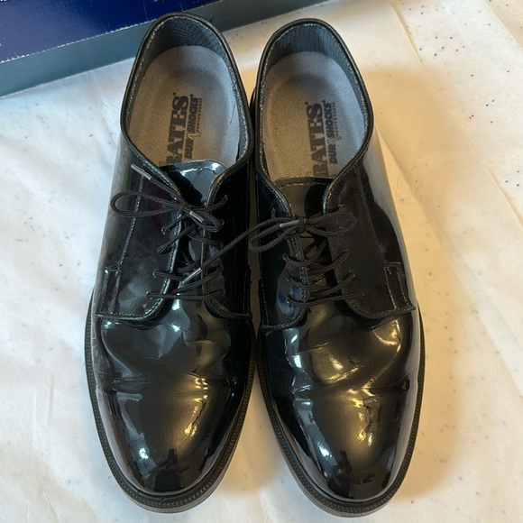 Bates | Shoes | Bates Uniform Durashocks High Gloss Black Shoes Size 1 ...